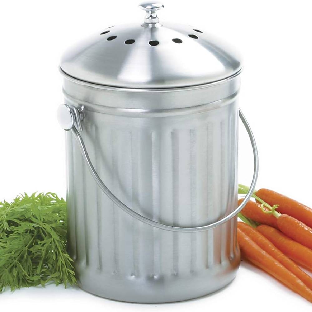 YS-071 Stainless Steel Indoor Compost Bin Odorless Food Waste Bucket ...